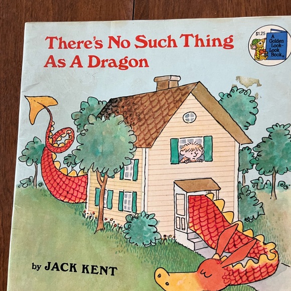 Golden Look Look | Toys | Vintage Book Theres No Such Thing As A Dragon ...